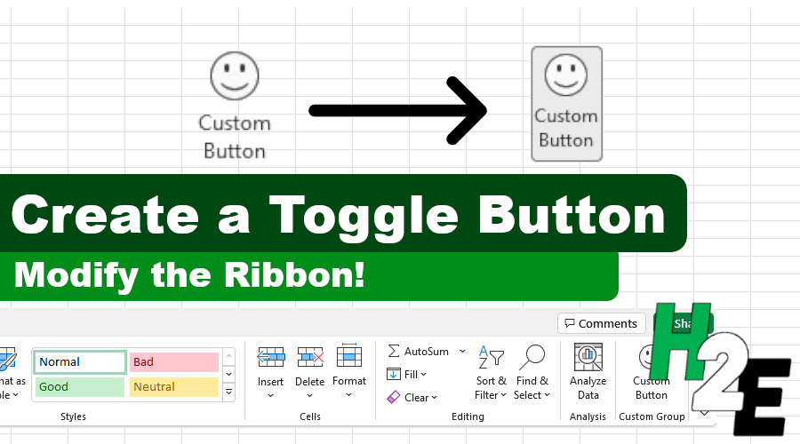 How To Create A Toggle Button On The Excel Ribbon HowtoExcel