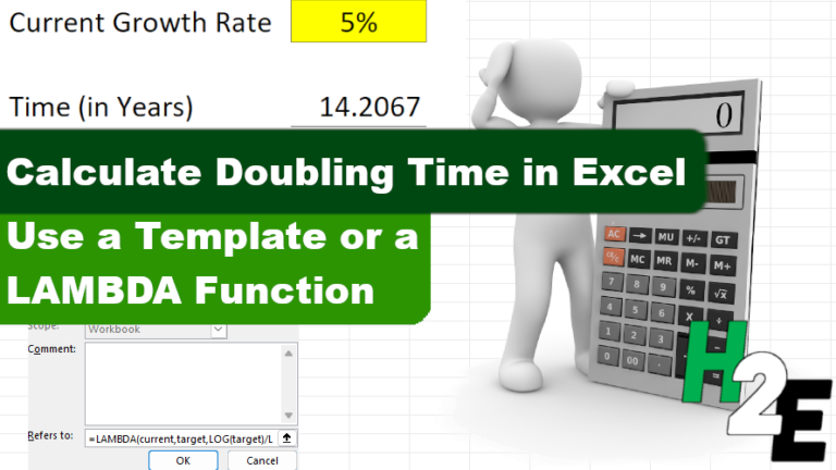 Calculating the Doubling Time Formula in Excel – HowtoExcel.net