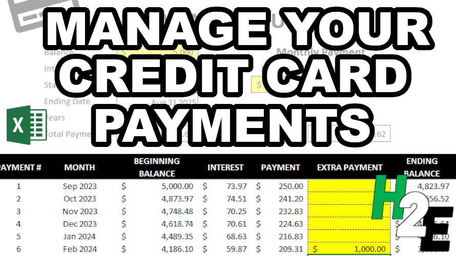 Free Credit Card Payment Calculator - HowtoExcel.net