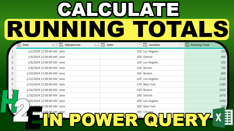 How to Calculate Running Totals in Power Query – HowtoExcel.net How to Calculate Running Totals in Power Query – HowtoExcel.net