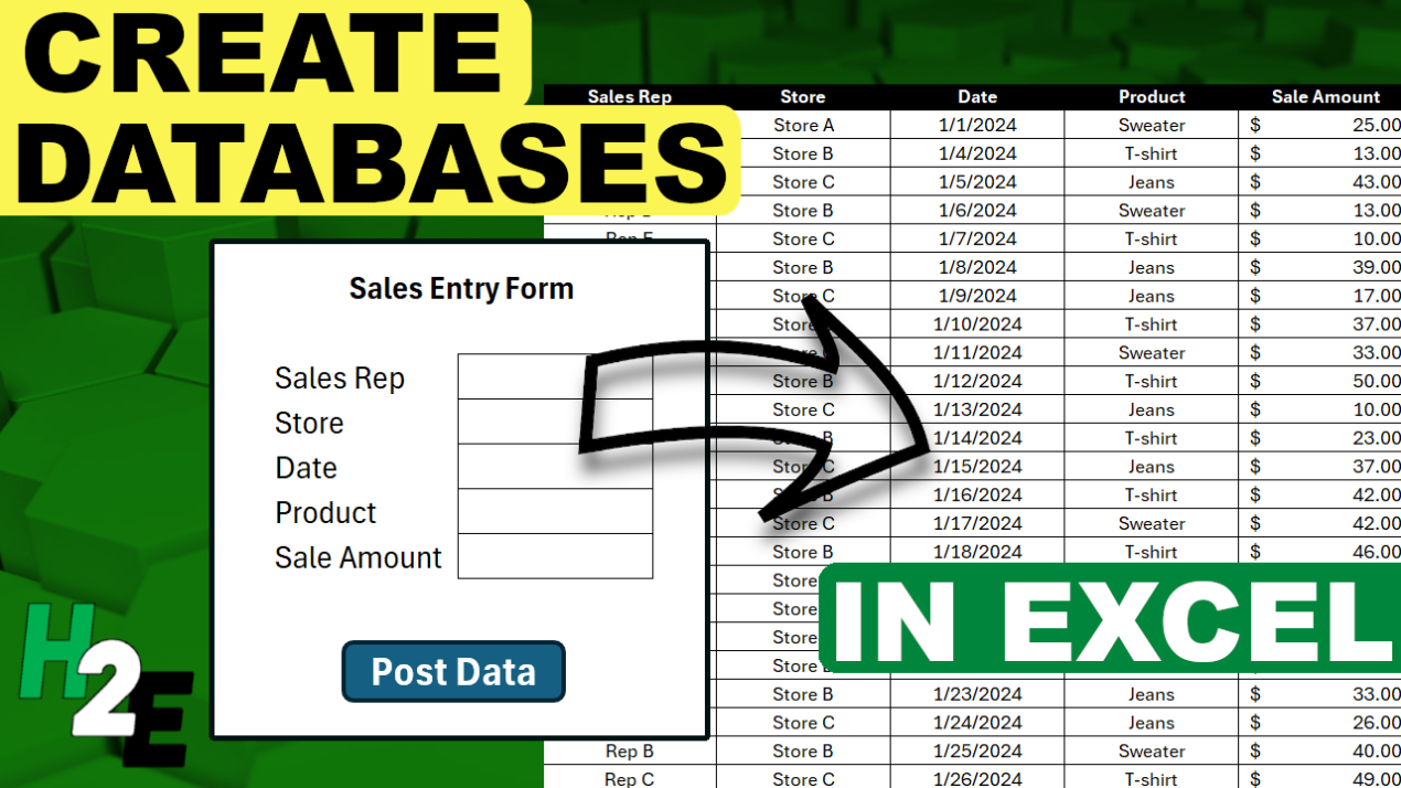 Create A Database Entry Form In Excel To Populate A Sheet Using Vba Macros