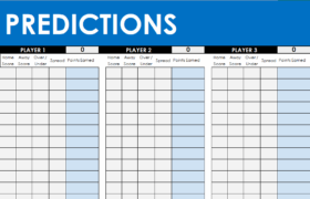 NFL Schedule and Prediction Template in Excel (Free) – HowtoExcel.net